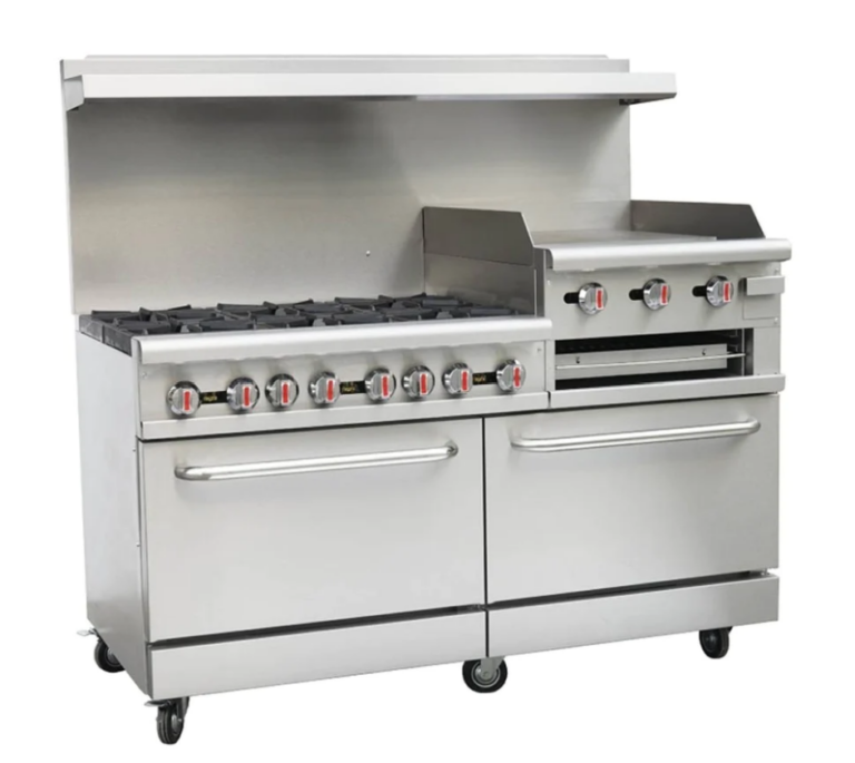 CR60-24RG – Cookline Restaurant Range 60″W – (6) burners – 24″ raised ...